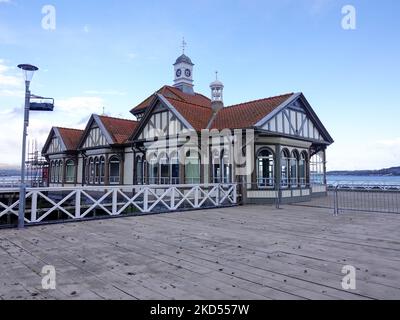 Now a tourist attraction, the Victorian Dunoon pier was once used as a ...