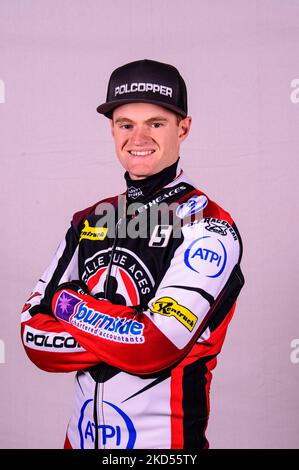 Brady Kurtz - Belle Vue 'ATPI' Aces during the Belle Vue Speedway Media ...