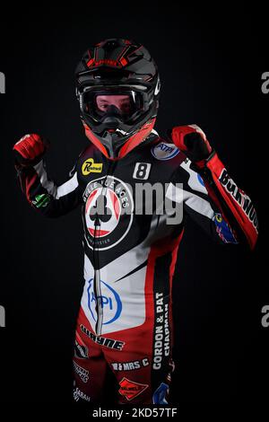 Connor Bailey (Number 8) of Belle Vue ATPI Aces during the Belle Vue ...