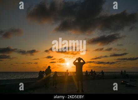 Monument to Miguel Angel Sulub at sunset. On Thursday, March 16, 2022 ...