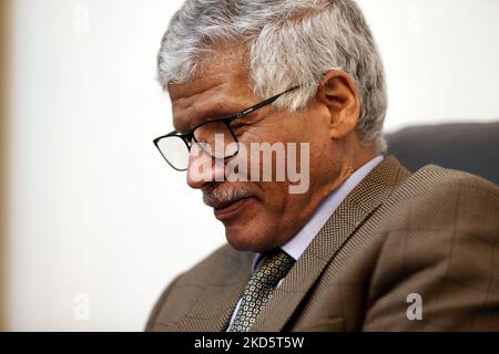 Abdelkader taleb omar Polisario Ambassador to Algeria at His office in ...
