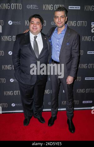 George James Tsunis and Taso Paradalis attend the "King Otto" New York ...