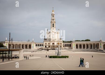 A general view of the Sanctuary of Our Lady of Fátima, in Fatima ...