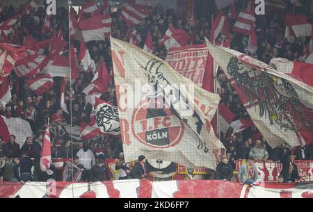fans during FC Union Berlin against FC Cologne, at An der Alten ...