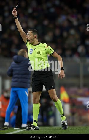 Referee, Jose Maria Sanchez Martinez reacts during the La Liga EA Sport ...