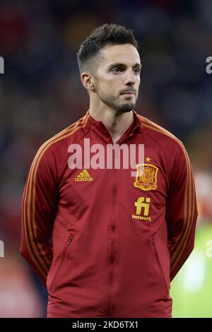Pablo Sarabia (Sporting CP) of Spain in action during the international ...