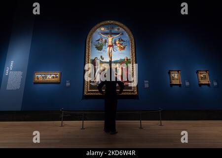 The Mond Crucifixion 1502-3, Raphael ( Raffaello Sanzio da Urbino ) 1483 –1520 was an Italian ...