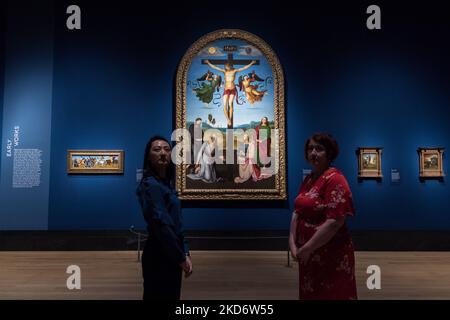 Raphael. The Crucified Christ with the Virgin Mary, Saints and Angels (The Mond Crucifixion) by ...