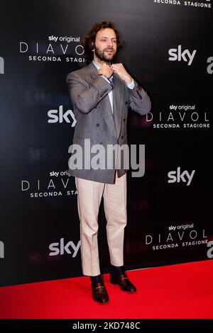 Alessandro Borghi attends the "Diavoli" Tv Series Second Season ...