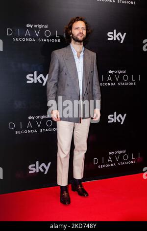 Alessandro Borghi attends the "Diavoli" Tv Series Second Season ...