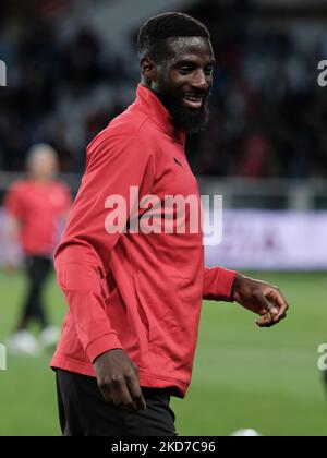 Tiemoué Bakayoko during the Serie A match between Milan v Bologna, in ...