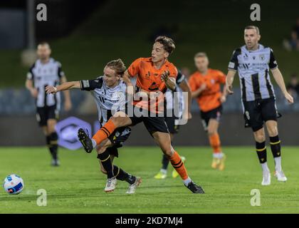SYDNEY, AUSTRALIA - APRIL 15: Lachlan Swinton of Waratahs runs the ball ...