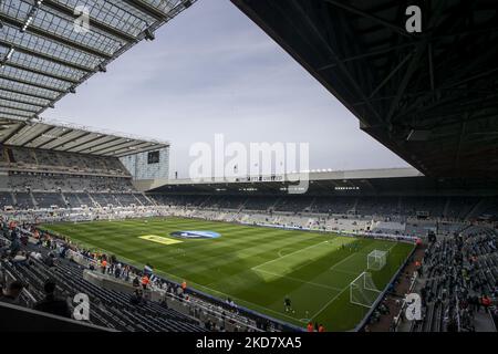 General view inside of St. James's Park, home of Newcastle United ahead ...