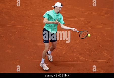 Ugo Humbert during the match against Pablo Andujar, corresponding to ...