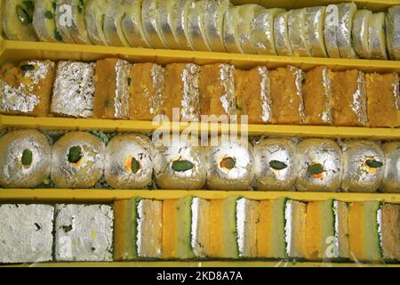 Assorted Indian sweets Stock Photo - Alamy