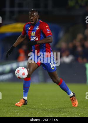 Crystal Palace's Jean-Philippe Mateta (left) and Manchester City's ...