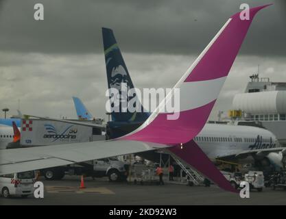 Logo of Swoop, a Canadian ultra low-cost carrier owned by WestJet, seen ...