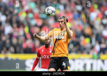 Jacob Greaves #4 of Hull City during the Sky Bet Championship match ...