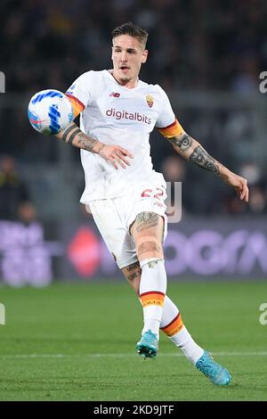Nicolo' Zaniolo of AS Roma during the Serie A match between AS Roma and ...