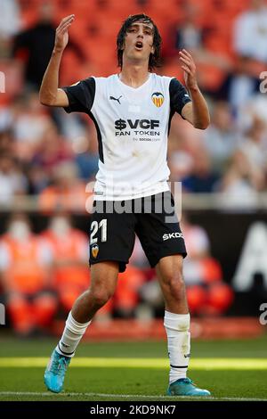 Valencia, Spain. 10th May, 2022. Omar Alderete of Valencia during the ...