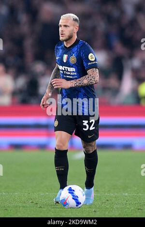 Federico Dimarco of FC Internazionale in action during the Serie A ...