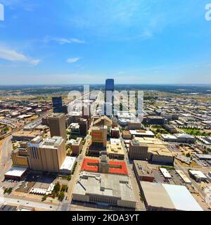 Aerial view of the Oklahoma cityscape at Oklahoma Stock Photo - Alamy