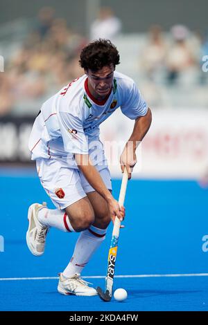 Xavier Gispert of Spain in action during Men's Pool A Hockey between ...