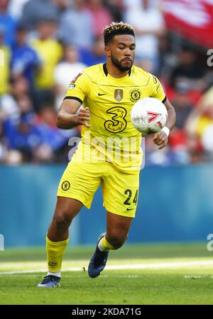 Chelsea's Reece James during FA Cup Final between Chelsea and Liverpool ...