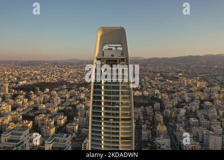 View of the One Tower, a new ultra-modern luxury high-rise complex with ...