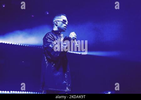 Mahmood (Alessandro Mahmoud) performs live in concert at Atlantico in ...