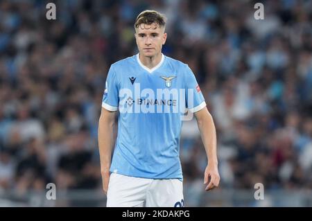 Toma Basic of S.S. Lazio is in action during the 18th day of the Serie ...