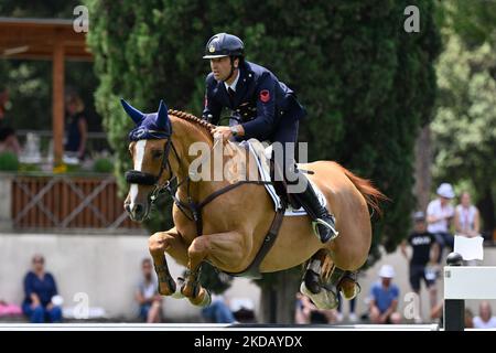 Emilio Bicocchi (ITA) during Race 2 of the 89th CSIO Rome 2022 at ...
