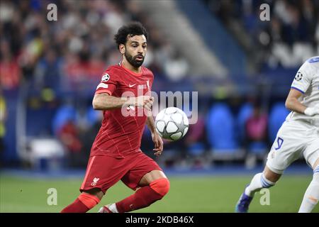 Mohamed Salah of Liverpool controls the ball during the UEFA Champions ...