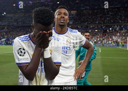 Vinicius Junior of Real Madrid crying during the celebration after UEFA ...