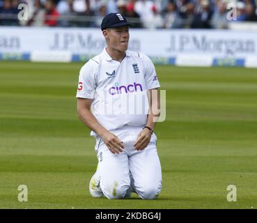 England's Matthew Potts on day three of the Rothesay International test ...