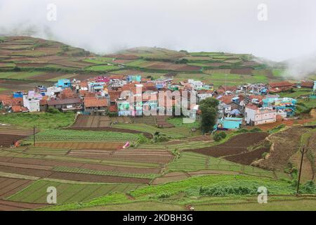 Poombarai Village in Kodaikanal, Tamil Nadu, India, on May 17, 2022 ...