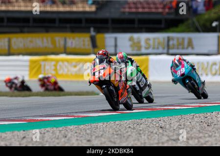 Red Bull KTM Tech3 team mechanics seen during the second MotoGP free ...