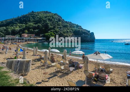Corfu island, Greece: 07-10-20212: View of the beautiful ...
