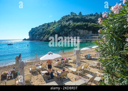 Corfu island, Greece: 07-10-20212: View of the beautiful ...