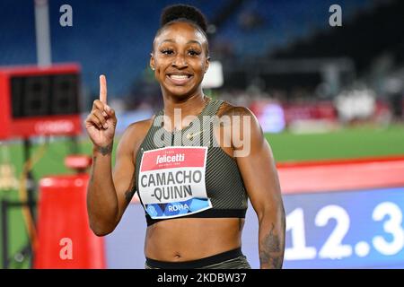Jasmine Camacho-Quinn (PUR) during the Wanda Diamond League Golden Gala ...