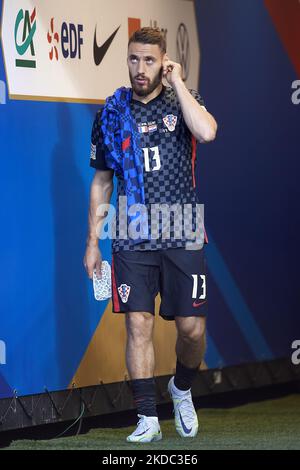 Nikola Vlasic of Croatia in action during the international friendly ...