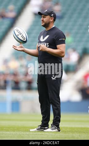 Joe Shaw, head coach of Saracens during the match between Hollywoodbets ...
