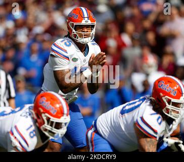 Florida quarterback Anthony Richardson (15) celebrates after a ...