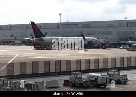 Baggage is unloaded from United Airlines Flight 811 at Honolulu ...