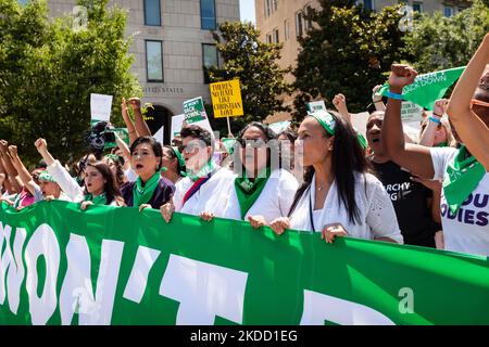 Mini Timmaraju, President, NARAL Pro-Choice America, speaking at a ...