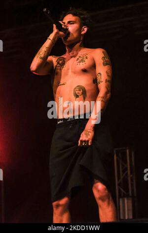 British rapper Slowthai in concert at Circolo Magnolia in Milano, Italy ...
