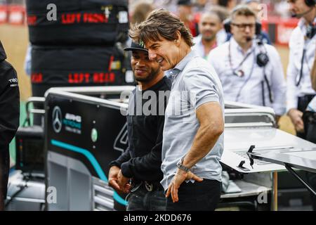 NORTHAMPTON, ENGLAND - JULY 3: Lewis Hamilton of Great Britain and ...