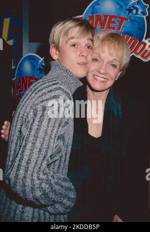 Aaron Carter and Cathy Rigby attend the after-party for his opening ...
