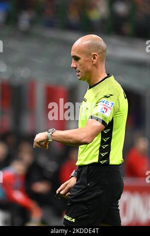 Milan, Italy. 05 November 2022. Brahim Diaz of AC Milan competes for ...