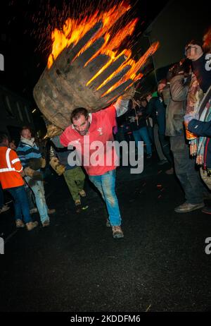Ottery St Mary, UK. Saturday 4 November 2023. Brave children, as young ...